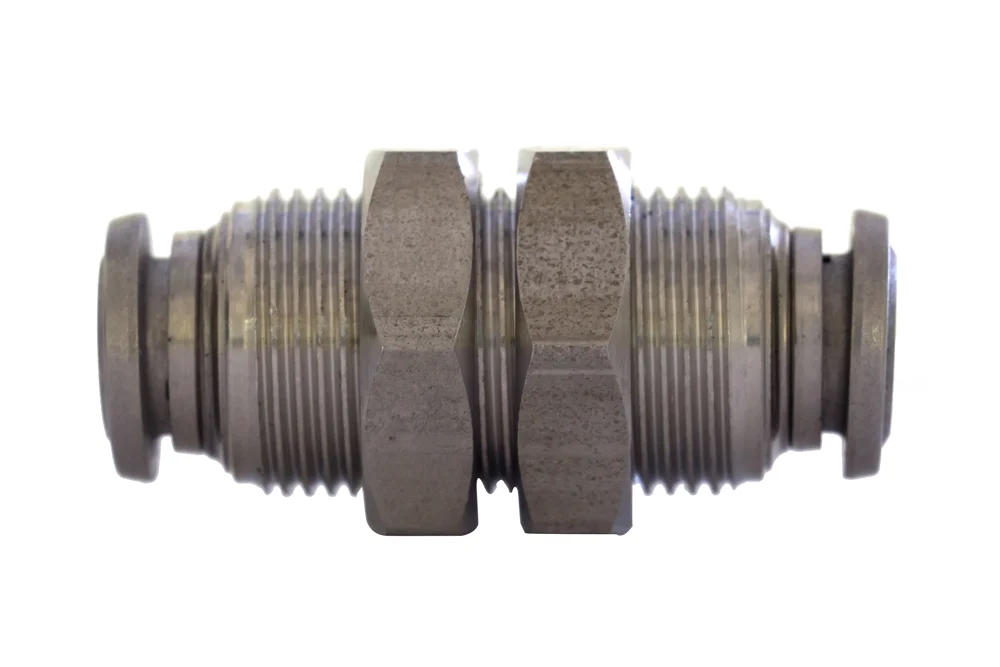 Straight Stainless Steel Bulkhead Connector AI-60050 - EDiS