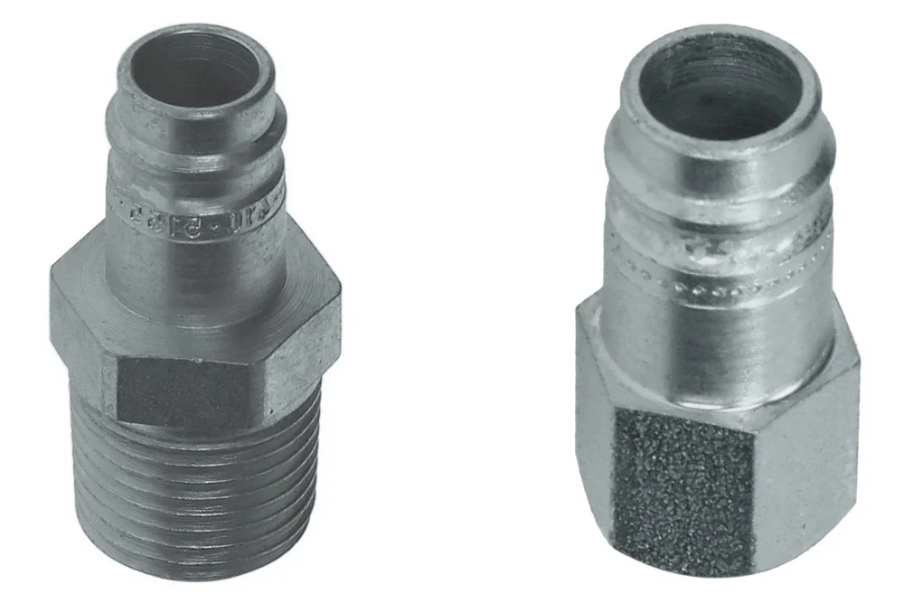 Air Hose Coupling DN10.4 with Valve, Threaded Carbon Steel, CEJN 410 ...