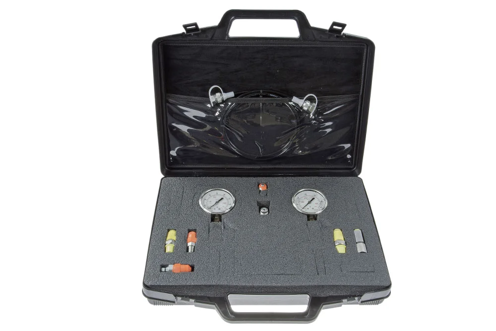 Hydraulic Test Kit with Hose, Connectors & Dual Pressure Gauges 160/315 ...