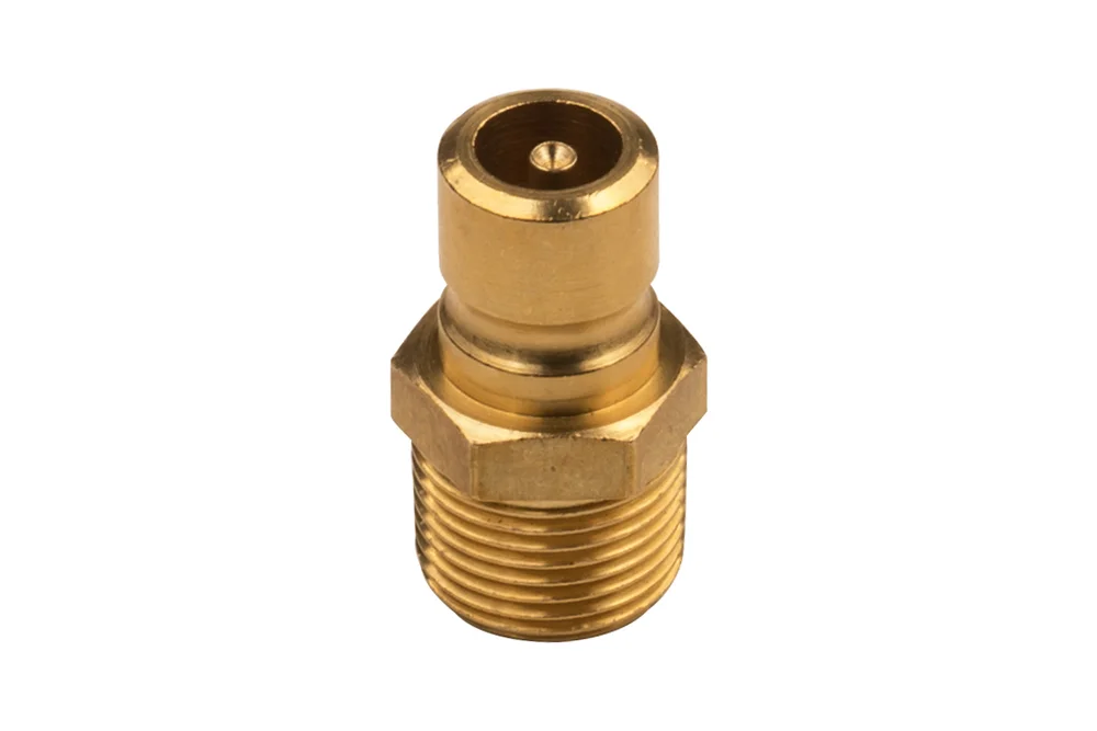 Plug DN9 Quick Connector, Male Thread, TST 9 Series, Brass - EDiS