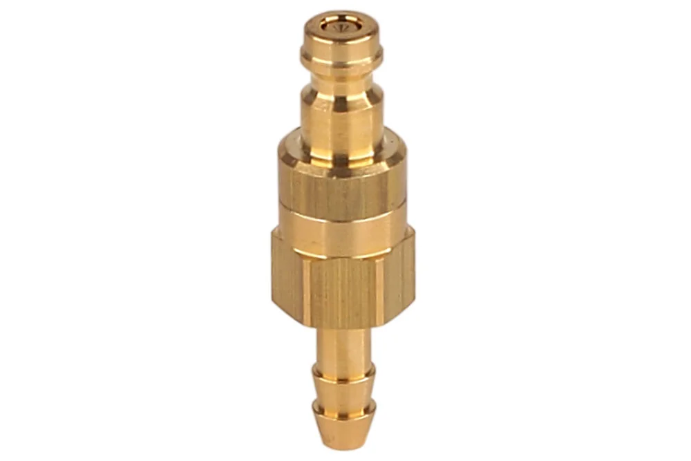 DN5 Duplex Quick Release Coupling with Valve, Hose End, Brass, Series ...