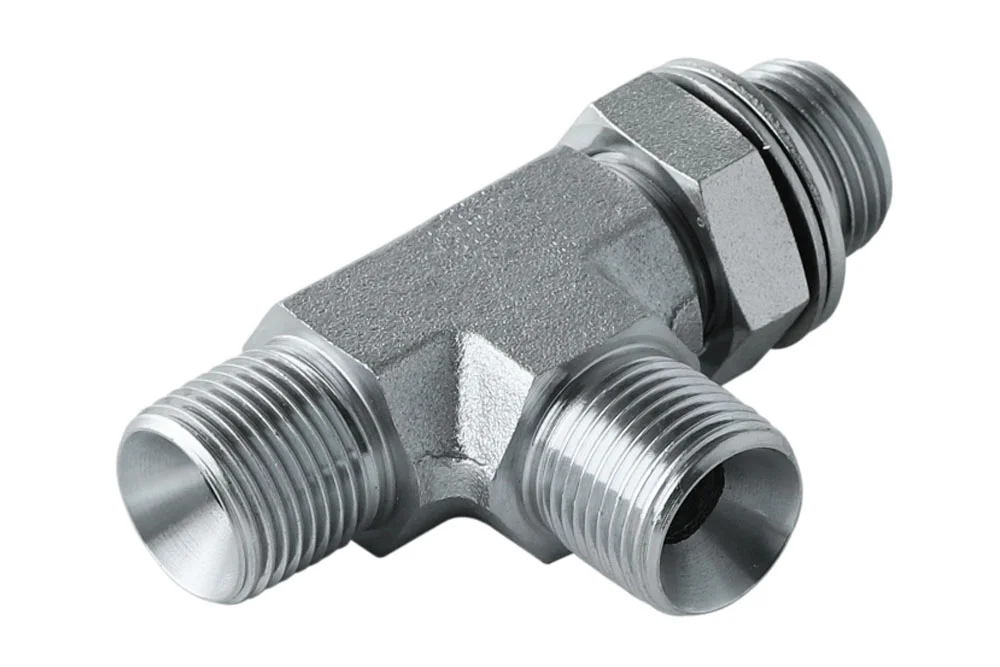 Adaptor Tee "L" 3x Male BSP Adjustable, Carbon Steel, Type A126N - EDiS